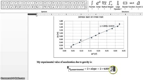 Free Fall Experiment Data Analysis Pt 2 Youtube