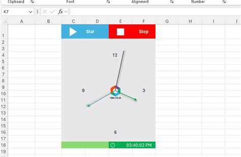 Membuat Jam Analog Di Worksheet Id
