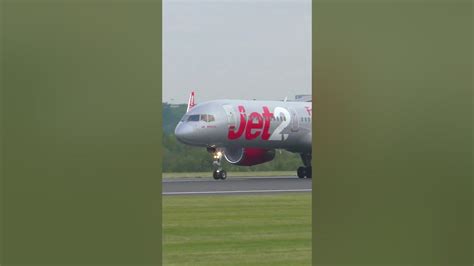 Jet2 B757 Take Off At Manchester Airport Shorts Youtube