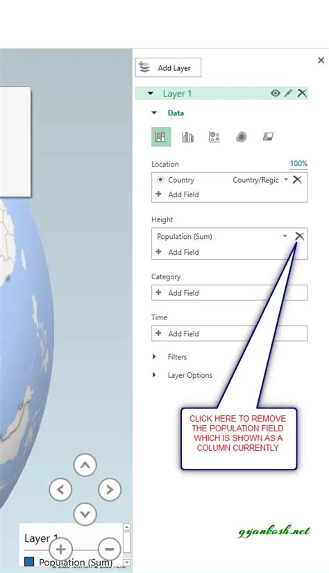 how to use 3d map chart globe chart in excel to show the geographical