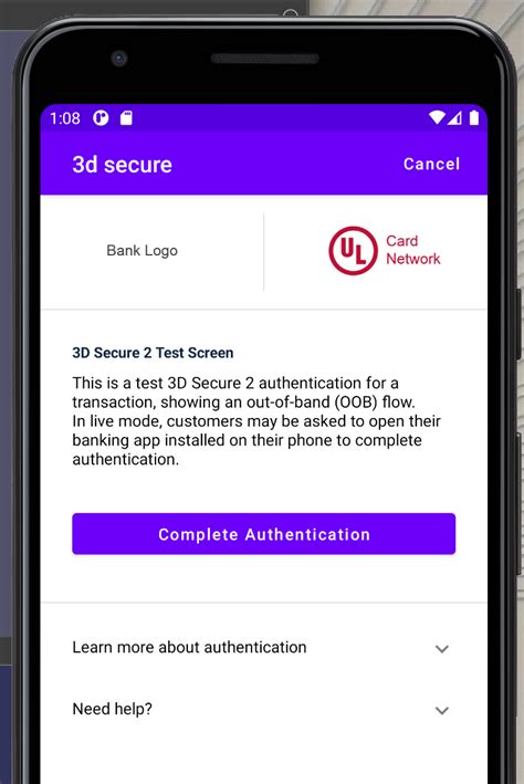 3d Secure Authentication Not Triggered On Ios Only Api Version 2020 08 27 · Issue 177