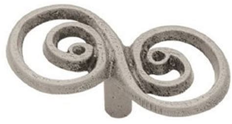 1 38 Rustic Swirl Knob Pewter