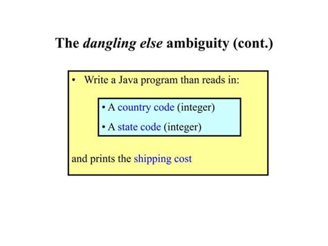 Ambiguity In Programming Instructions Ppt
