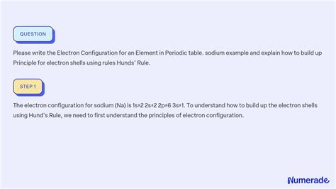 Solved Please Write The Electron Configuration For An Element In