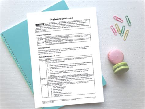 network protocols tcp ip lesson teaching resources