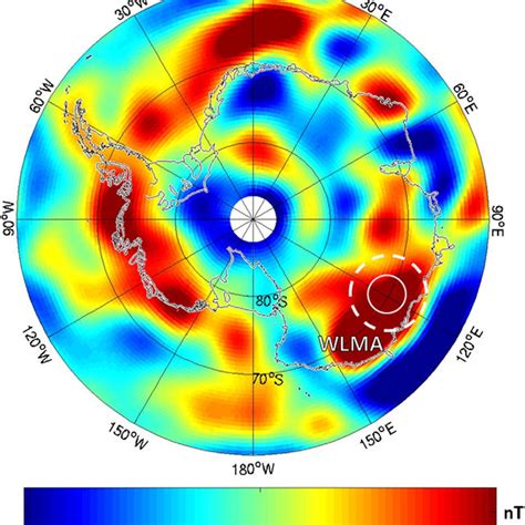 Pdf Satellite Magnetic Anomalies Of The Antarctic Wilkes Land Impact Basin Inferred From