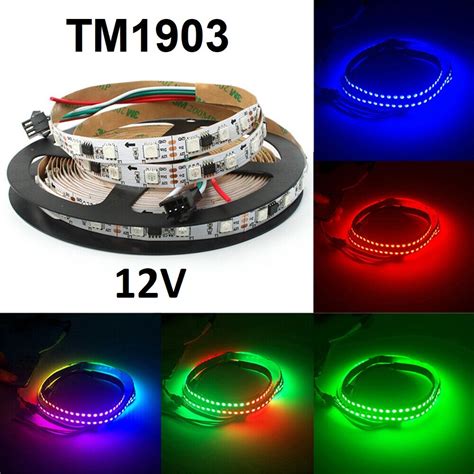 Адресная Smart LED лента LT TM1903 SMD5050 Digital RGB "Бегущая волна ...