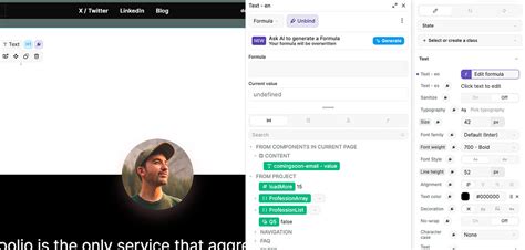 static page no quick access can t bind variables from collection how do i weweb community