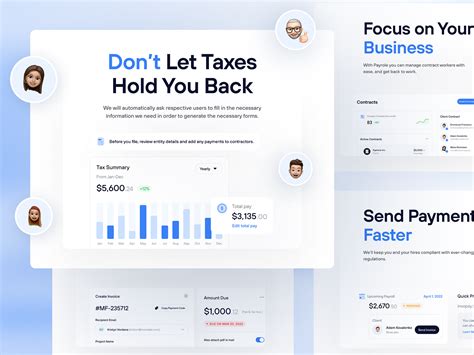 Payrole Payroll Feature And Benefits Section Web Ui Kit By Illiyin