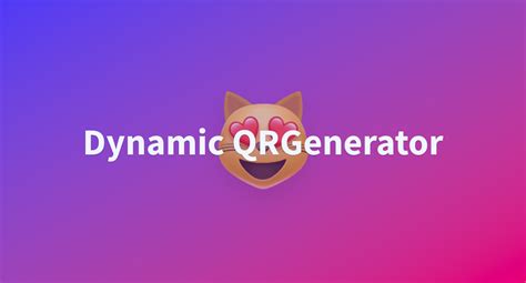 Dynamic QRGenerator A Hugging Face Space By Devfinwiz