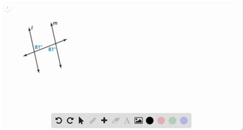 SOLVED Determine whether lines ℓand m are parallel Explain your reasoning GRAPH CANNOT COPY