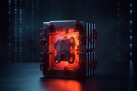 Cybersecurity Technology Dark Abstract Background Stock Illustration Illustration Of