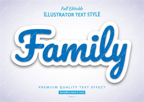 Premium Vector Blue Pop Up Text Effect