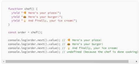The Magic Of Yield In Javascript A Tale Of A Lazy Chef 🍳 Read More Amir Mousavi