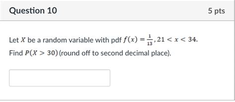 solved question 105 ﻿ptslet x ﻿be a random variable with