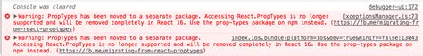 React Native Proptypes Has Been Moved To A Separate Package Stack
