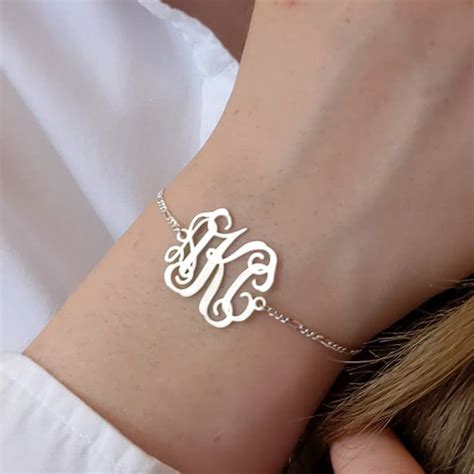 Monogram Necklace Block Style Bestnamenecklace