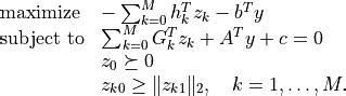 Cone Programming CVXOPT User S Guide