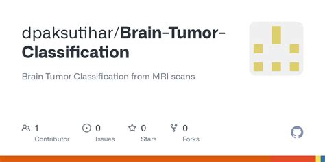 Github Dpaksutiharbrain Tumor Classification Brain Tumor