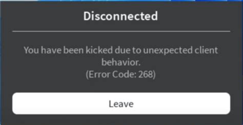 roblox error 268 r robloxexploiting