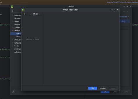 PyCharm CE python interpreter gözükmüyor Linux Teknik Destek Bilinçli Teknoloji Tüketicileri