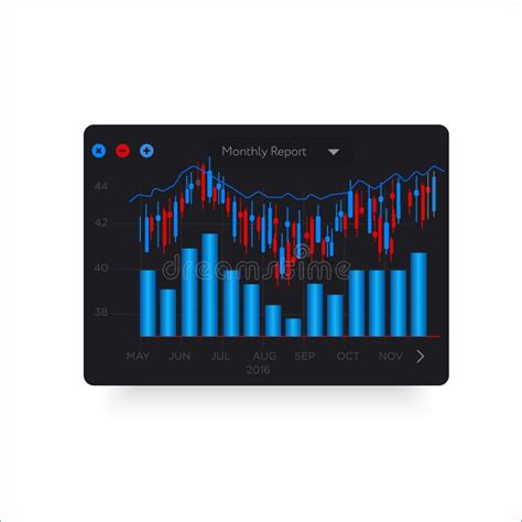Trendy Colored Analytical Chart Stock Vector Illustration Of Figuers