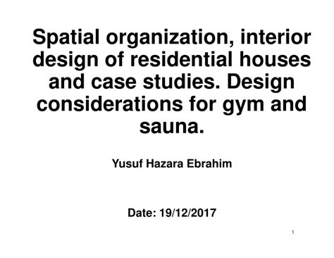Pdf Spatial Organization Interior Design Of Residential Houses And