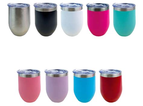 12pza Termo Vaso Wiskero Doble Pared De Acero Inoxidable 350 Ml Jun