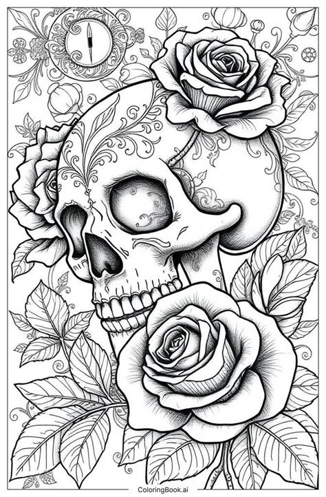 Skull Coloring Pages Pdf
