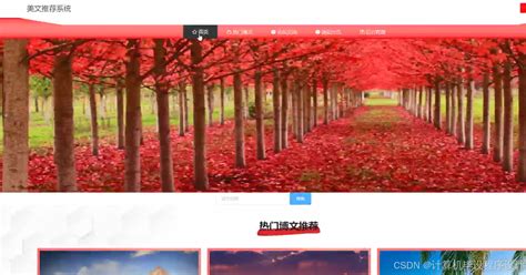 【开题报告】基于springbootvue美文推荐系统（程序源码论文 计算机毕业设计 Csdn博客