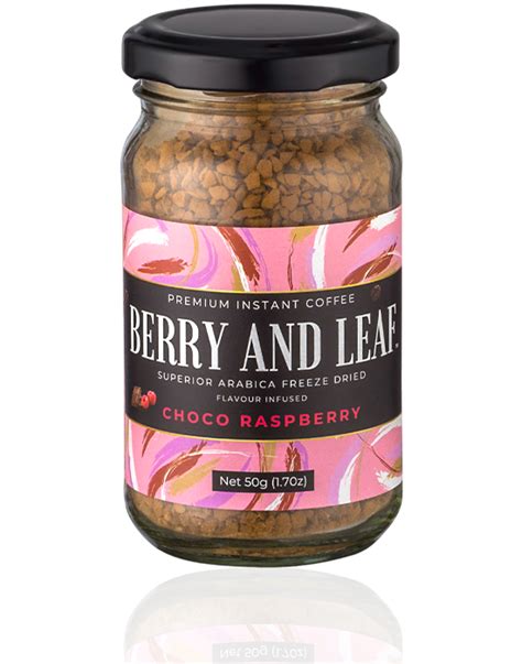 Choco Raspberry Instant Coffee Berry And Leaf Choco Raspberry Instant Coffee Berry And Leaf