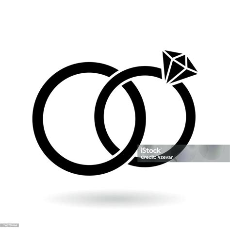 Eheringe Symbol Auf Vektor Weißen Hintergrund Stock Vektor Art Und Mehr