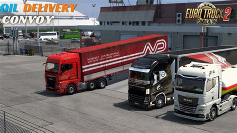 Delivering Cruid Oil Trailers With Friends Ets2 Eurotrucksimulator2 Youtube