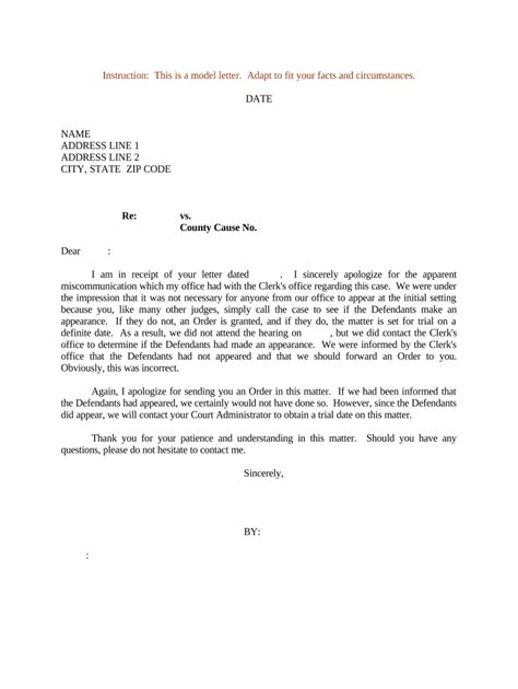 Sample Letter Trial Fill Out And Sign Online Dochub