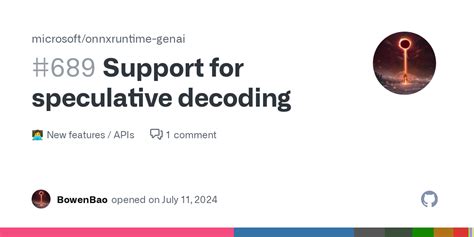support for speculative decoding · microsoft onnxruntime genai