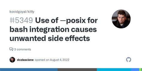 Use Of Posix For Bash Integration Causes Unwanted Side Effects · Issue 5349 · Kovidgoyal