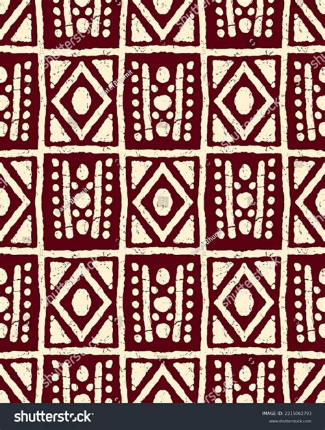 Ajrakh And Block Print Pattern For Digital Printing