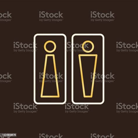 남성과 여성 화장실 창조적 인 선형 아이콘 벡터 Wc 기호 가정의 방에 대한 스톡 벡터 아트 및 기타 이미지 가정의 방 개념 곡선 Istock