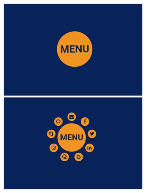 Html And Css Menu Hover Effect Html Facebook