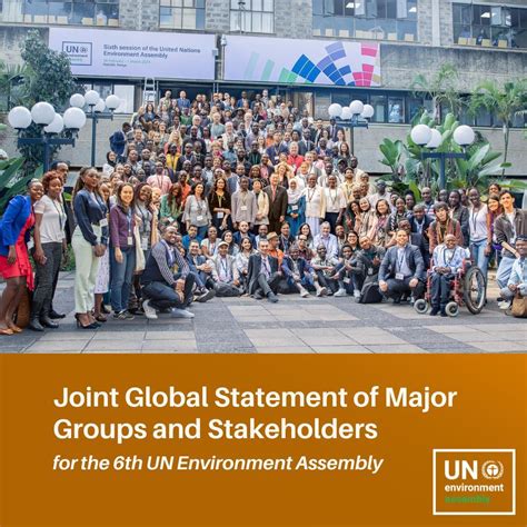 Joint Global Statement On Unea6 Un Environment Programme Posted On