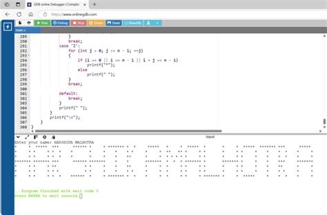 C Cprogramminglanguage Starpattern Harshika Malhotra