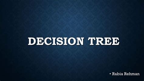 decision tree algorithm with solved example decision tree induction