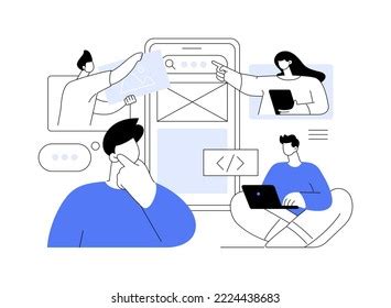 Web Application Design Abstract Concept Vector Stock Vector Royalty Free Shutterstock