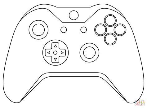 Xbox Controller Drawing Outline