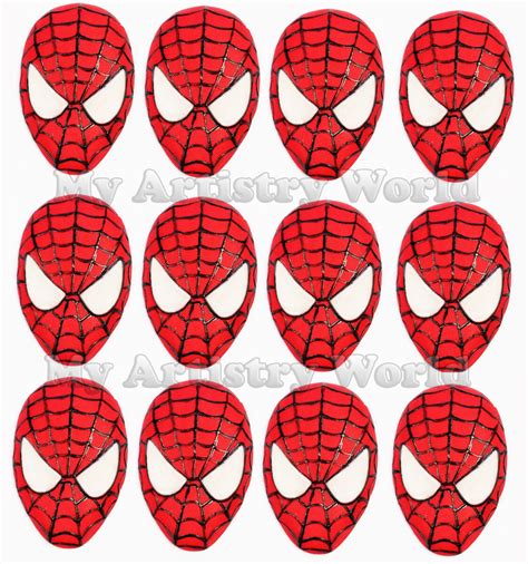 Spider Man Cupcake Toppers My Artistry World