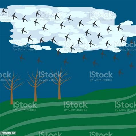 새의가 비행입니다 모바일 개념 및 웹 응용 프로그램에 대 한 컬러가 그림의 요소입니다 웹 및 모바일 새 그림의 자세한가 비행을 사용할 수 있습니다 0명에 대한 스톡 벡터