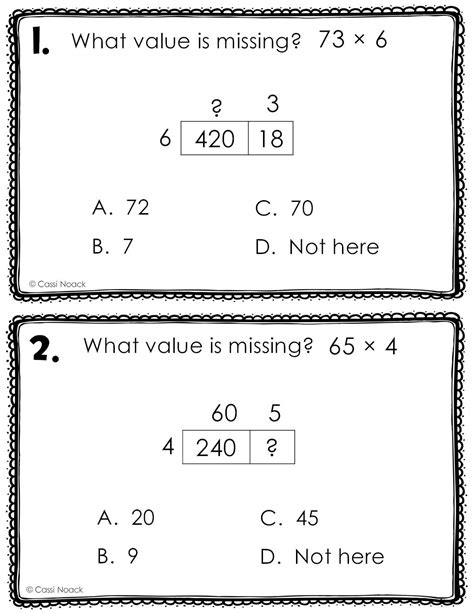Solving Multiplication Problems Task Cards Minds In Bloom Unlimited