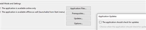 Vs 2010 Clickonce Specify Url For Offline Installation Stack Overflow