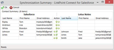 Syncing Contacts Between Ibm Notes And Salesforce With Manual Sync Knowledge Base Linkpoint360