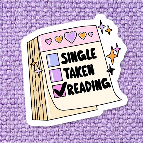 Relationship Status Sticker Wildflower Fiction